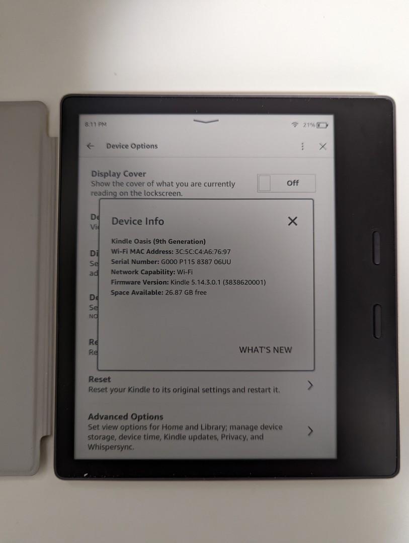 Kindle Oasis 9th Generation Champagne Gold, Mobile Phones & Gadgets, E ...