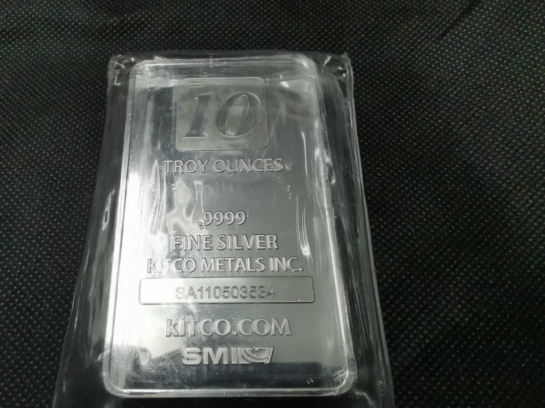 Kitco silver bar 10 oz, Everything Else on Carousell