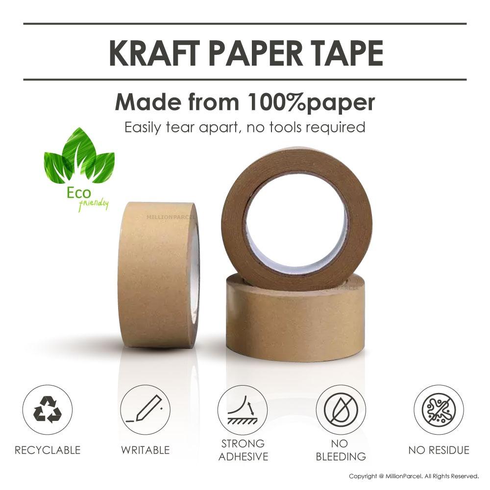 ECO Kraft Paper Tape 2 size | Adhesive Tape | Packing Tape | Kraft Tape ...