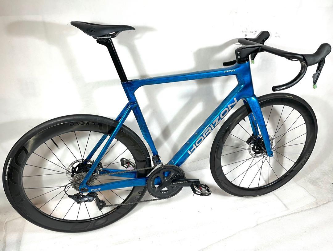 Kung Horizon攻隊全內走碟剎公路車7.3kg 全碳feo一體把 ultegra 8020套件 0011碳鈴 disc ...