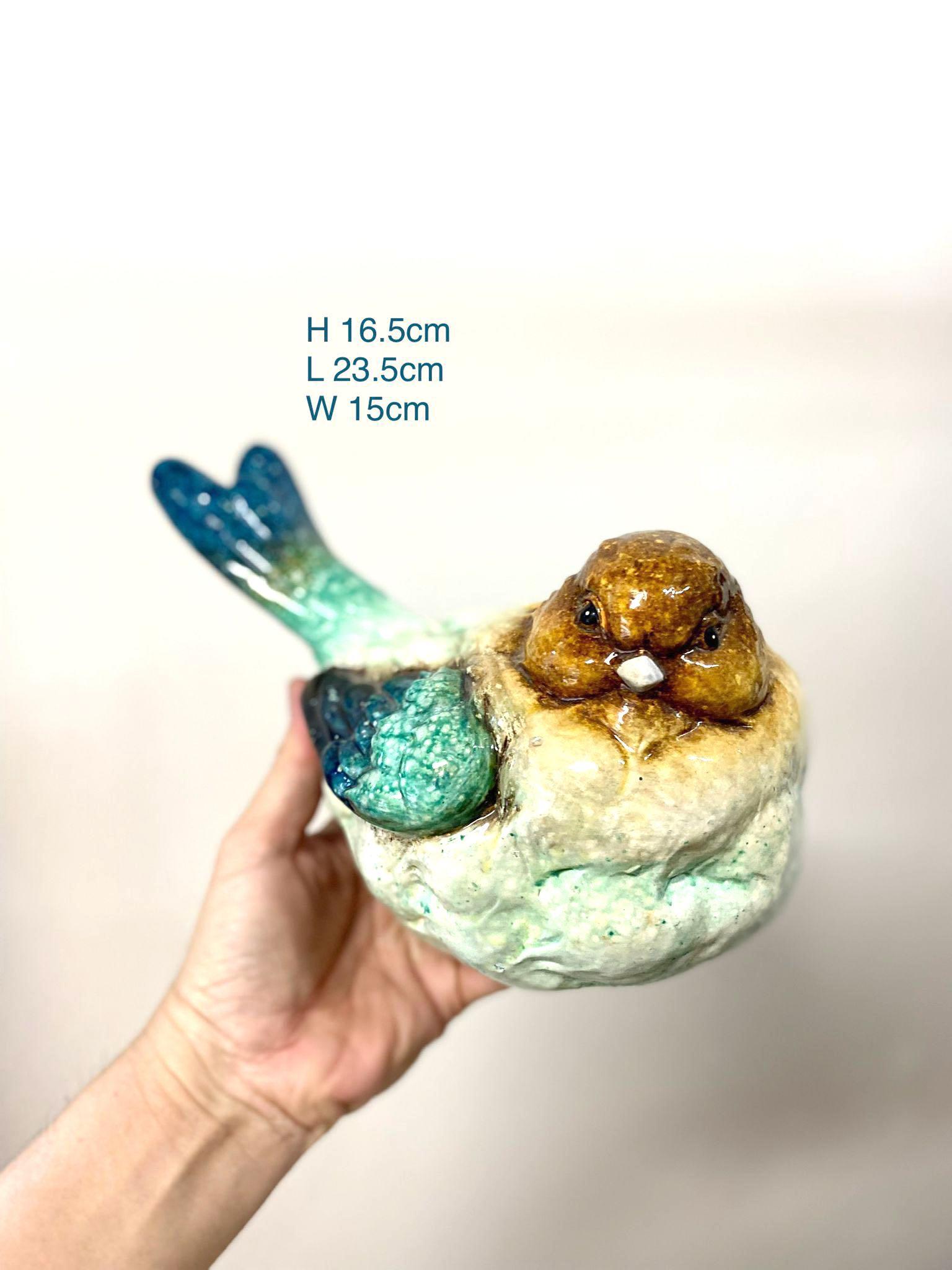 Large size ceramic Chubby bird figurine, Furniture & Home Living, Home ...
