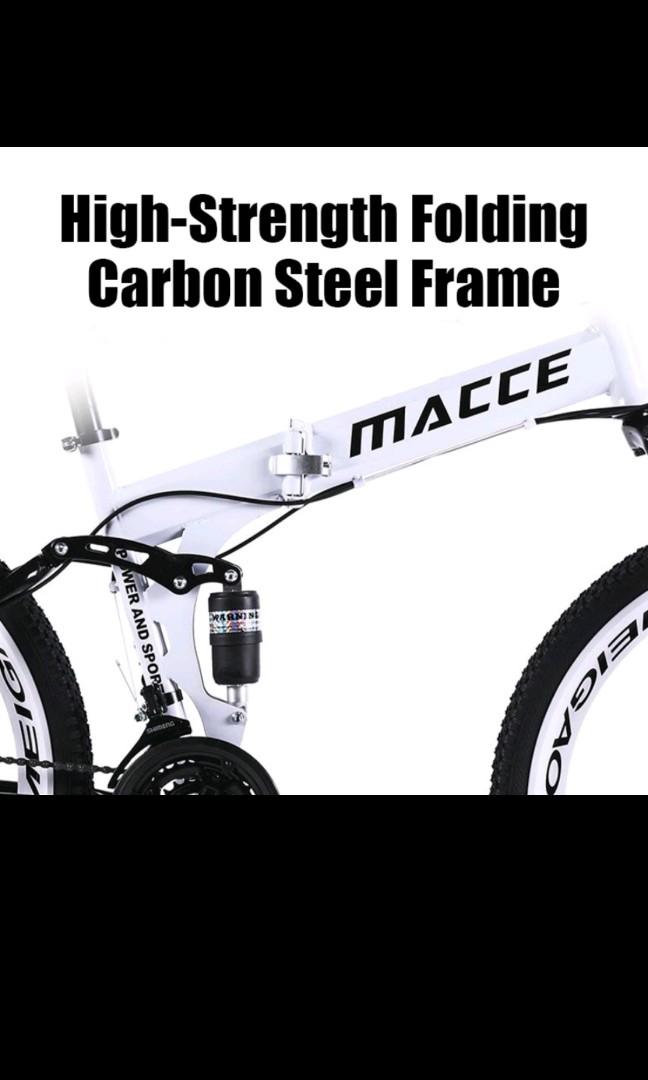 Macce folding bike black color 26 inches, Motorbikes on Carousell