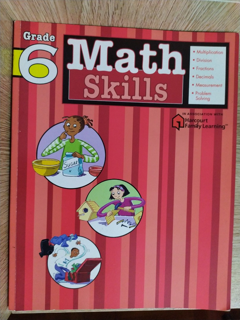 Math Skills Grade 6, 興趣及遊戲, 書本 & 文具, 教科書 - Carousell