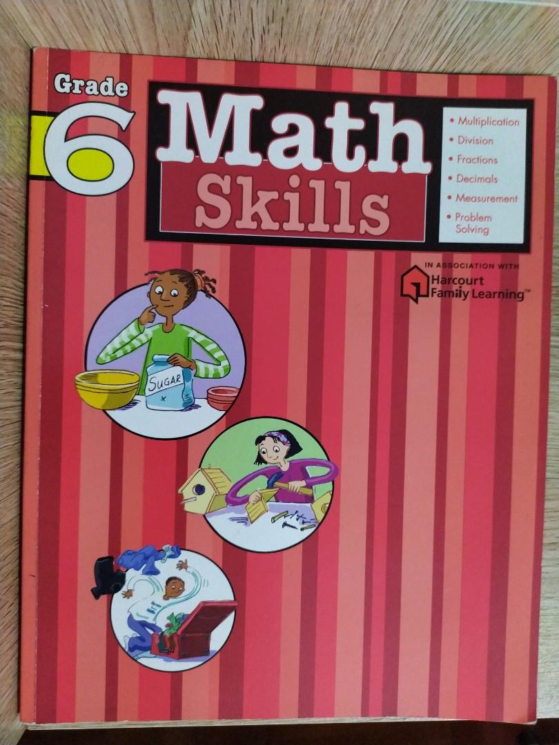 Math Skills Grade 6, 興趣及遊戲, 書本 & 文具, 教科書 - Carousell