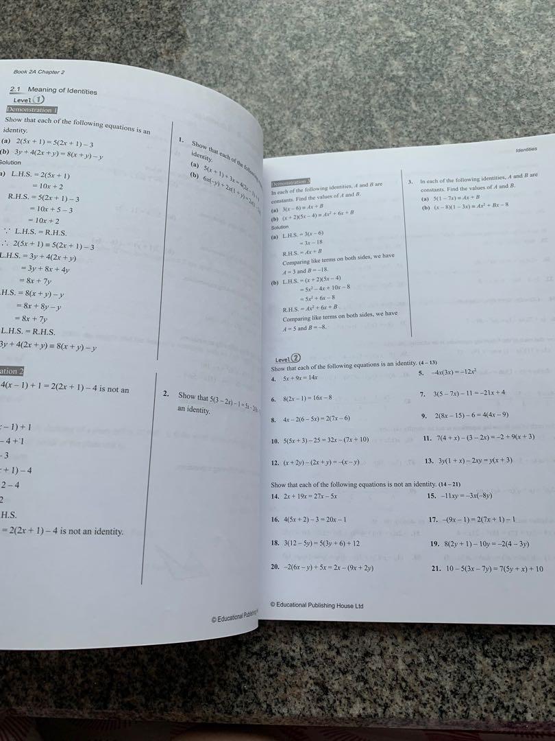 Mathematics in Focus 2A (exercise), 興趣及遊戲, 書本 & 文具, 教科書 - Carousell