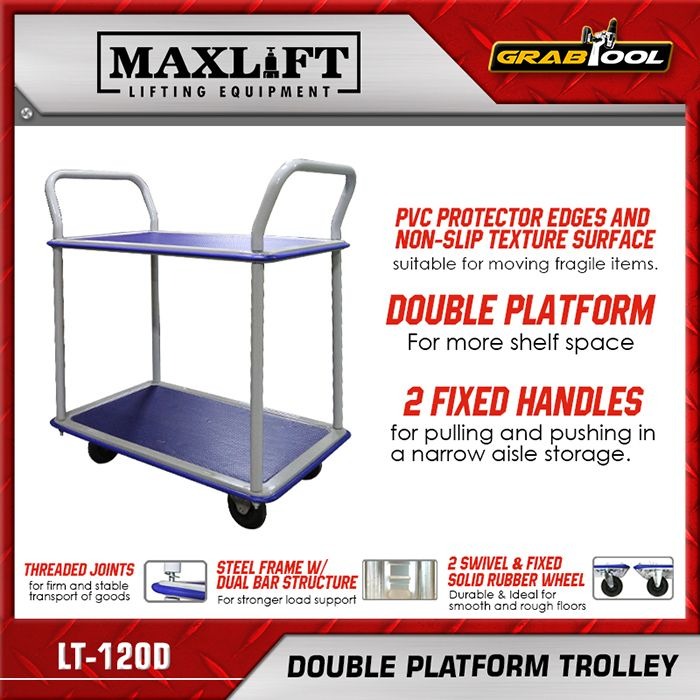 Maxlift Double Platform Trolley, Commercial & Industrial, Industrial ...