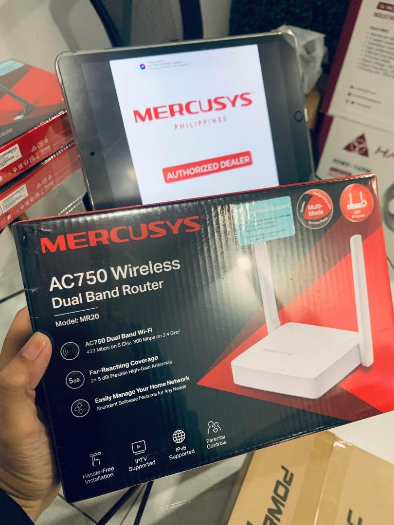 Mercusys MR20 AC750 Wireless Dual Band Router, Computers & Tech, Parts ...