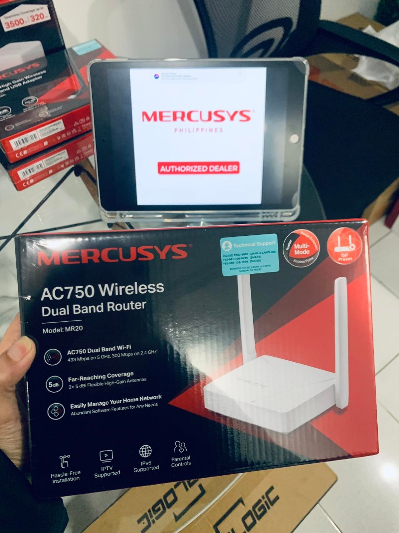 Mercusys MR20 AC750 Wireless Dual Band Router, Computers & Tech, Parts ...