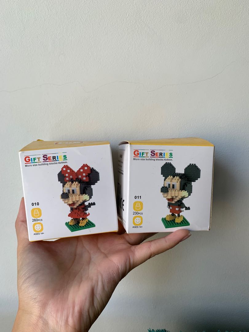 Mickey Mouse & Minnie Mouse Nano block, Hobbies & Toys, Toys & Games on ...
