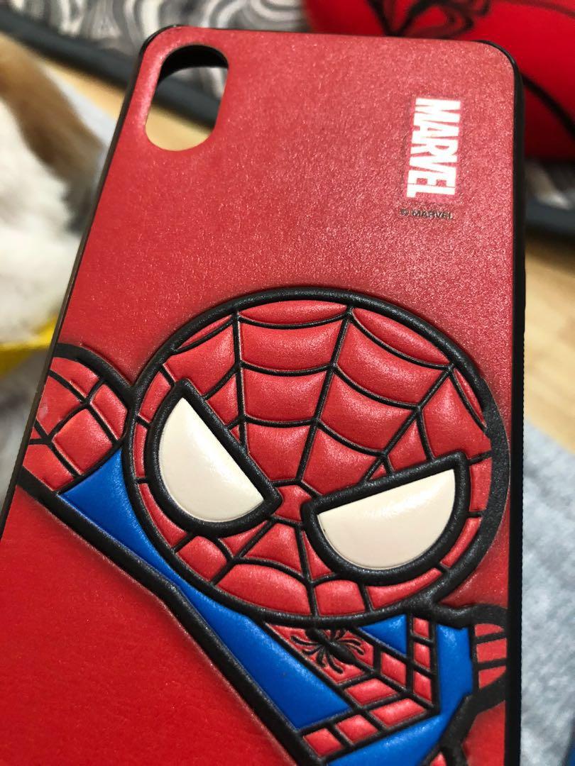MINISO Spiderman Marvel iPhone X/XS case, Mobile Phones & Gadgets, Mobile & Gadget Accessories ...