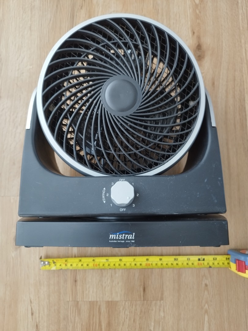 Mistral cute 9 inch table fan. Model: MPF9B, Furniture & Home Living ...