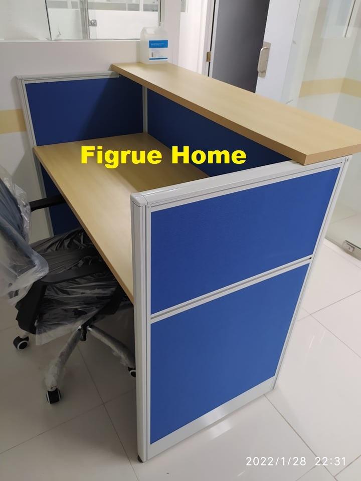 Modular Office Reception Counter Partition, Furniture & Home Living ...