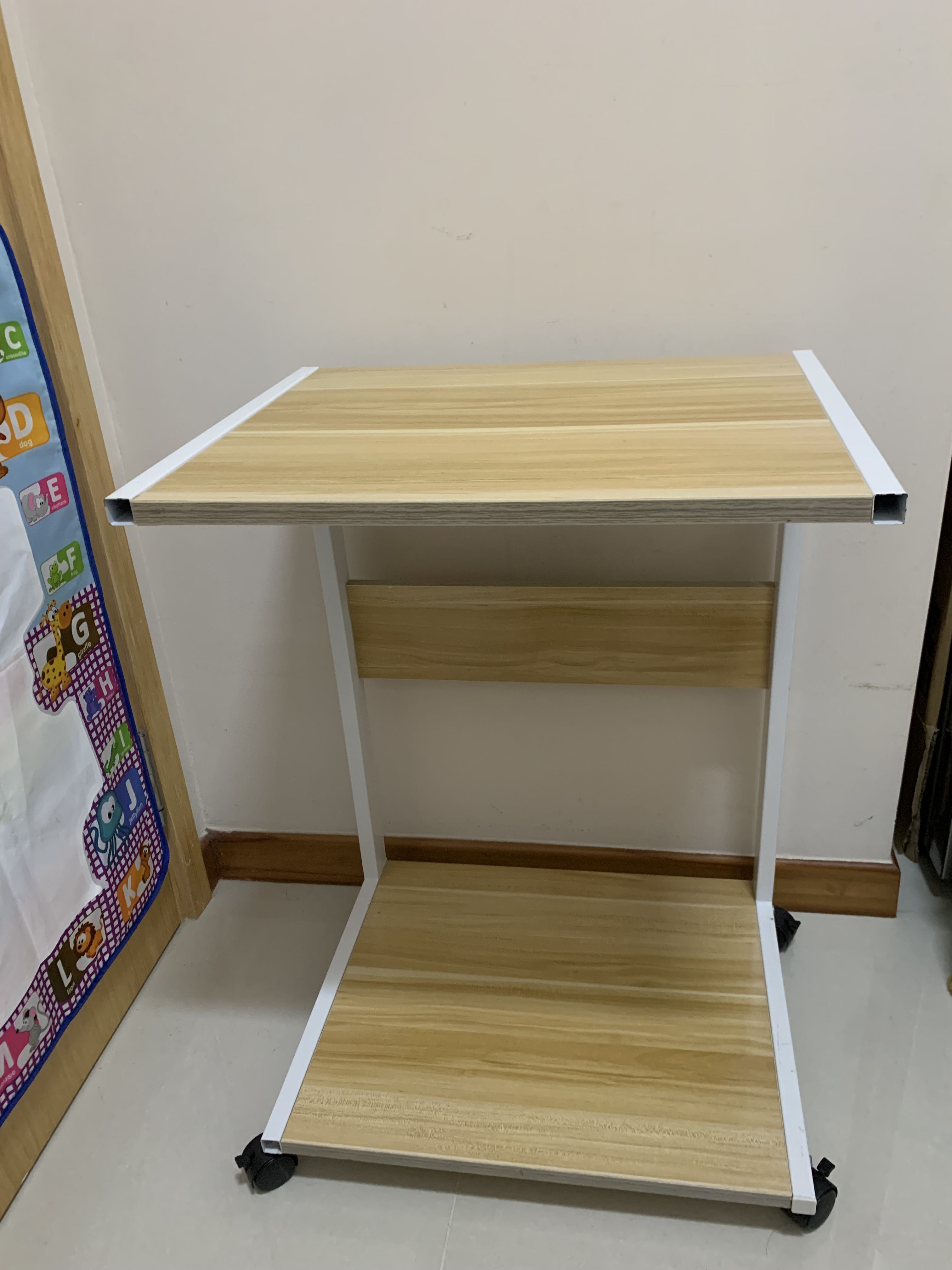 Movable Computer Table/ bedside table/ study table, Furniture & Home ...