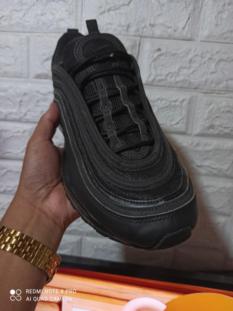 Nike am 97 black orig, Men's Fashion, Footwear, Sneakers on Carousell