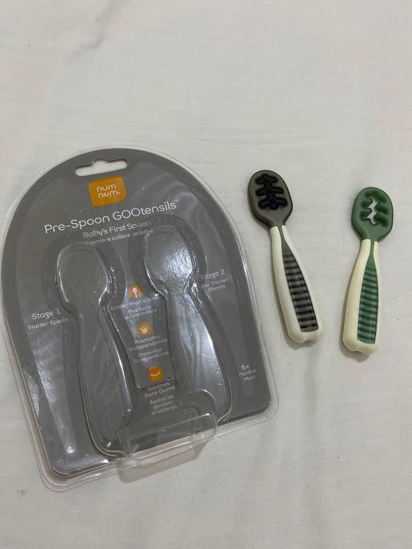 Numnum Gootensil self feeding pre-spoons (set of 2), Babies & Kids ...