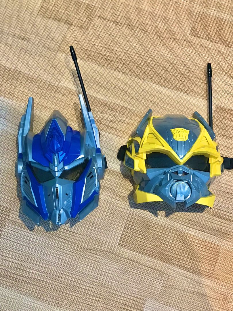 Transformers Optimum Prime and Bumblebee Masks, Babies & Kids, Babies ...