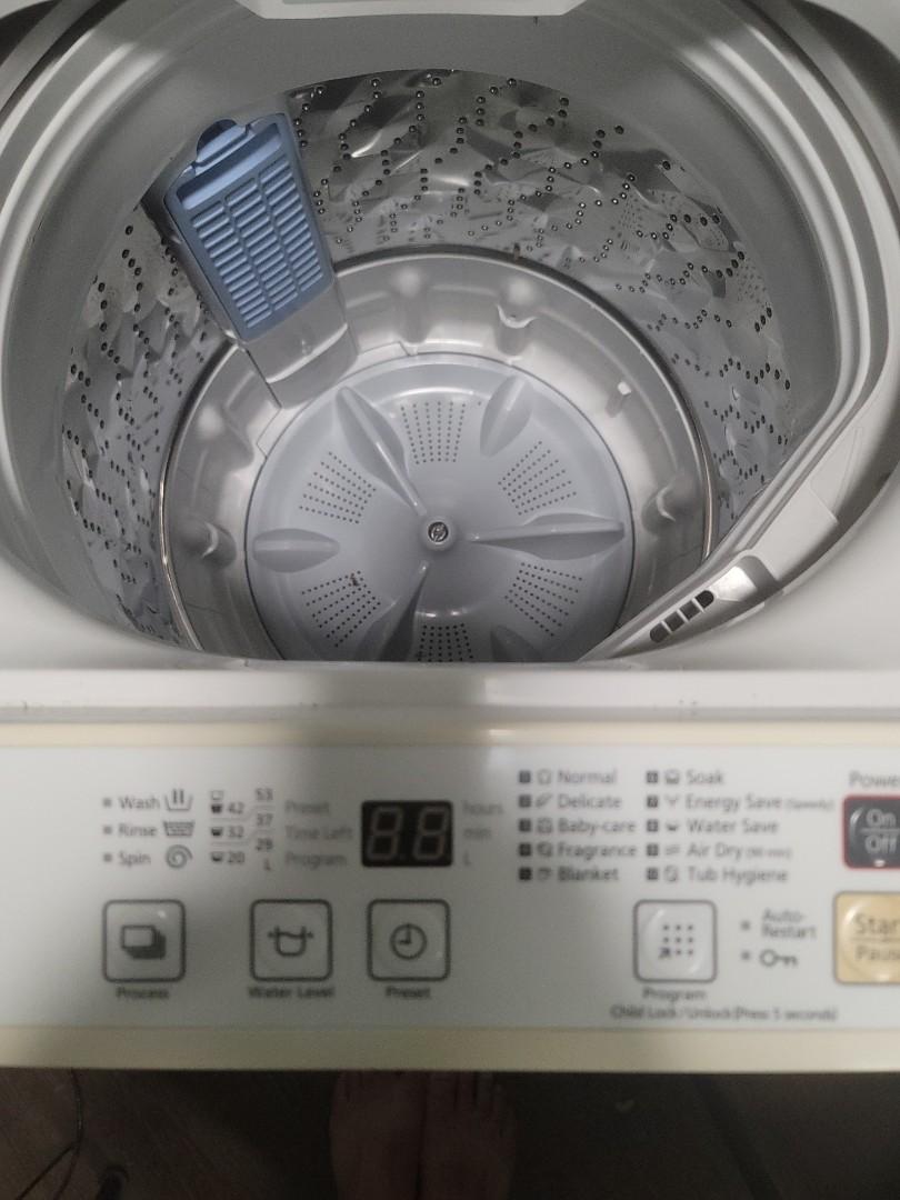 Panasonic Toploader Washing Machine NA-F75S7, TV & Home Appliances ...