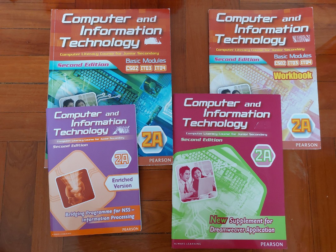 Pearson Computer textbook + workbook 2A, 興趣及遊戲, 書本 & 文具, 教科書 - Carousell