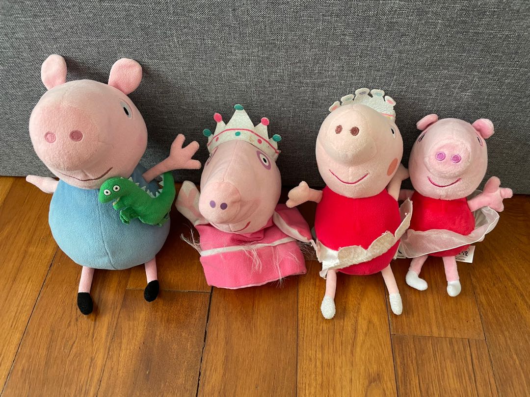 Peppa pig and George soft toys, Hobbies & Toys, Toys & Games on Carousell