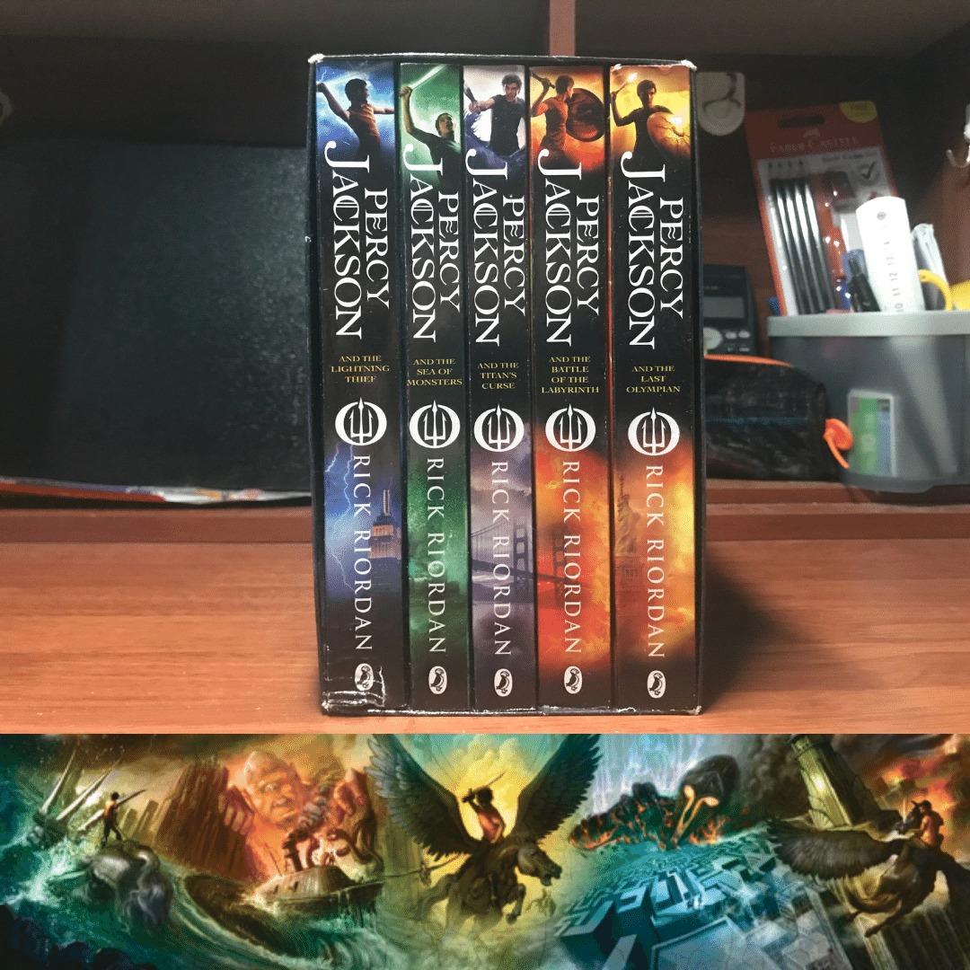 Percy Jackson Ultimate Collection Rick Riordan Box Set, Hobbies & Toys ...