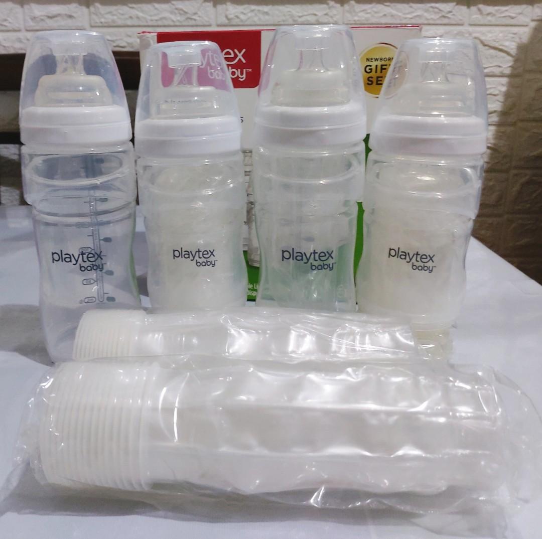 Playtex Baby Nurser Bottle Gift set with pre-sterilized disposable Drop ...