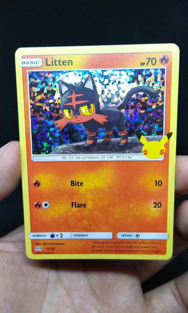 Pokemon Card - LITTEN #15 - HOLO (McDONALD'S COLLECTION) YEAR 2021 ...