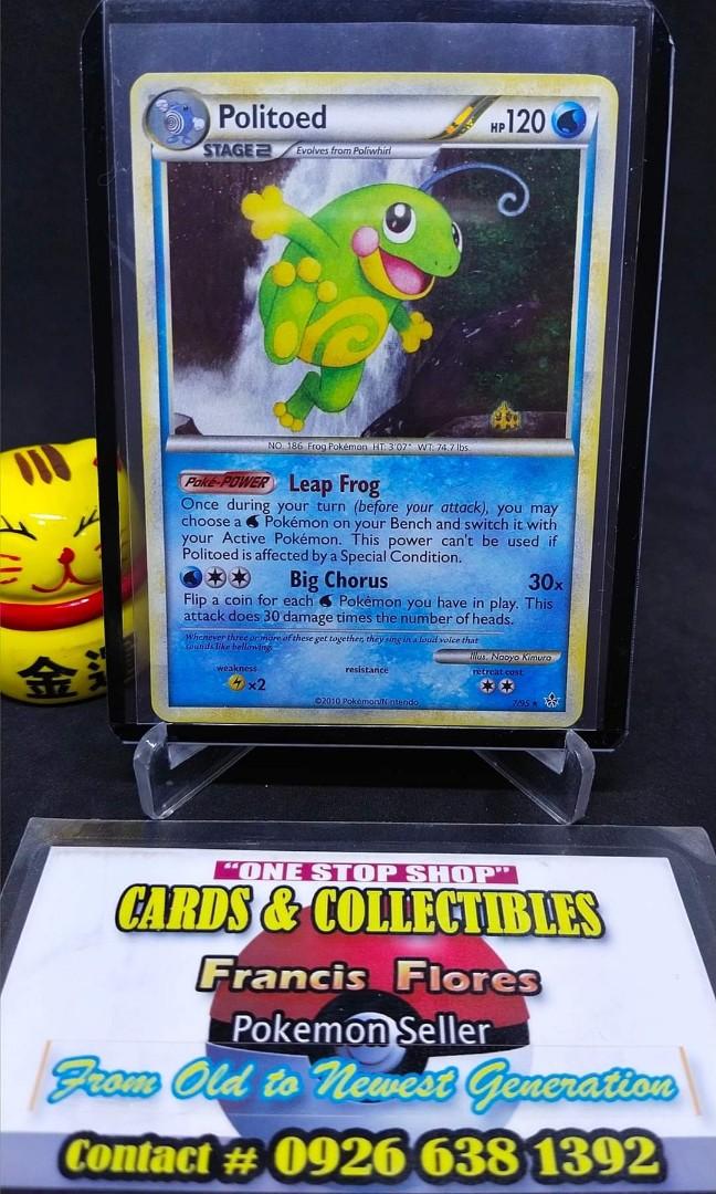 Pokemon Card - POLITOED #7 - HOLO (HGSS: UNLEASHED) YEAR 2010, Hobbies & Toys, Toys & Games on ...