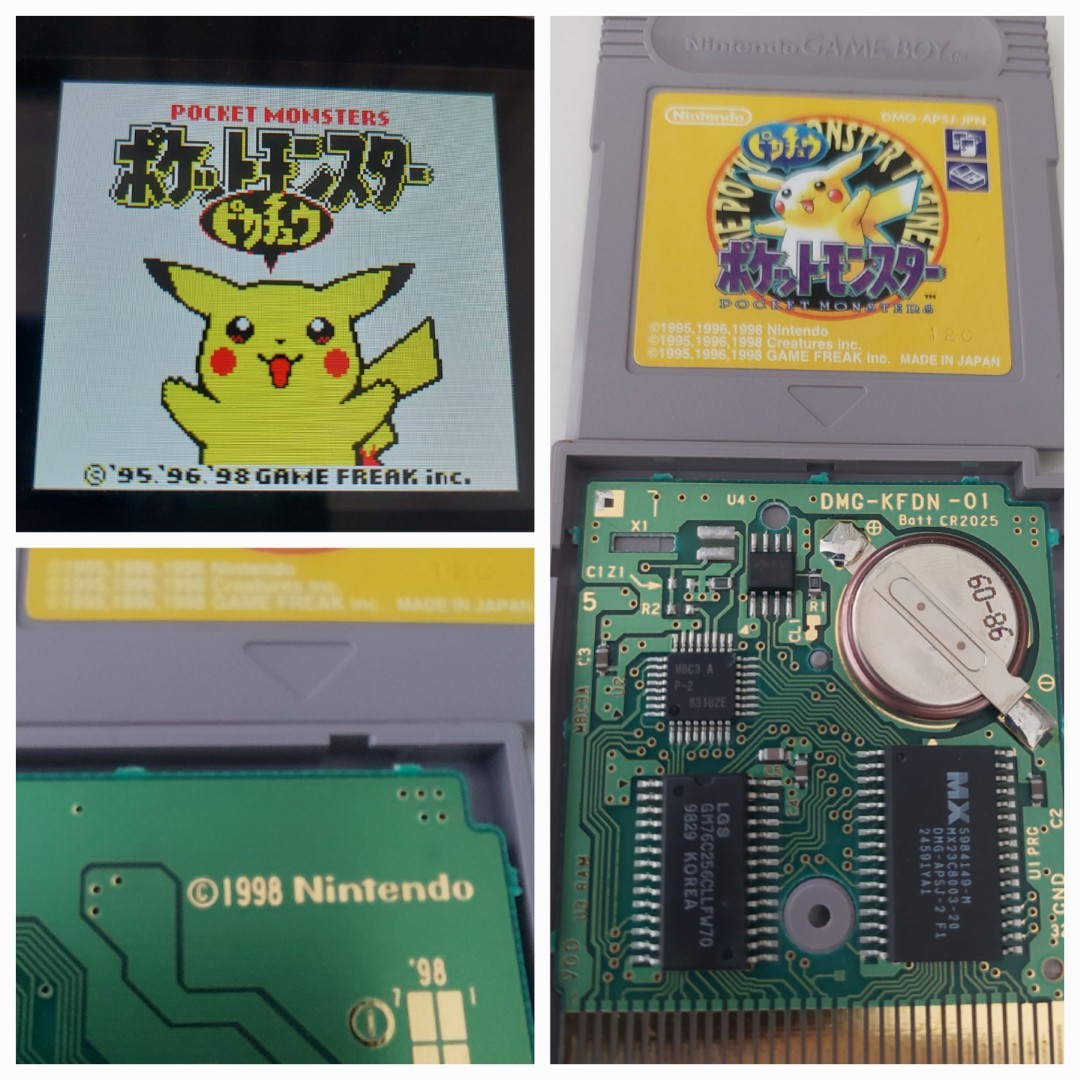 Pokemon gameboy nintendo pocket monster yellow blue green red ...