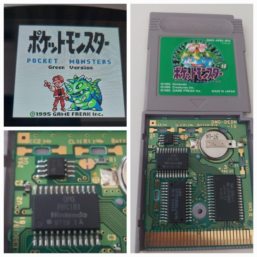 Pokemon gameboy nintendo pocket monster yellow blue green red ...