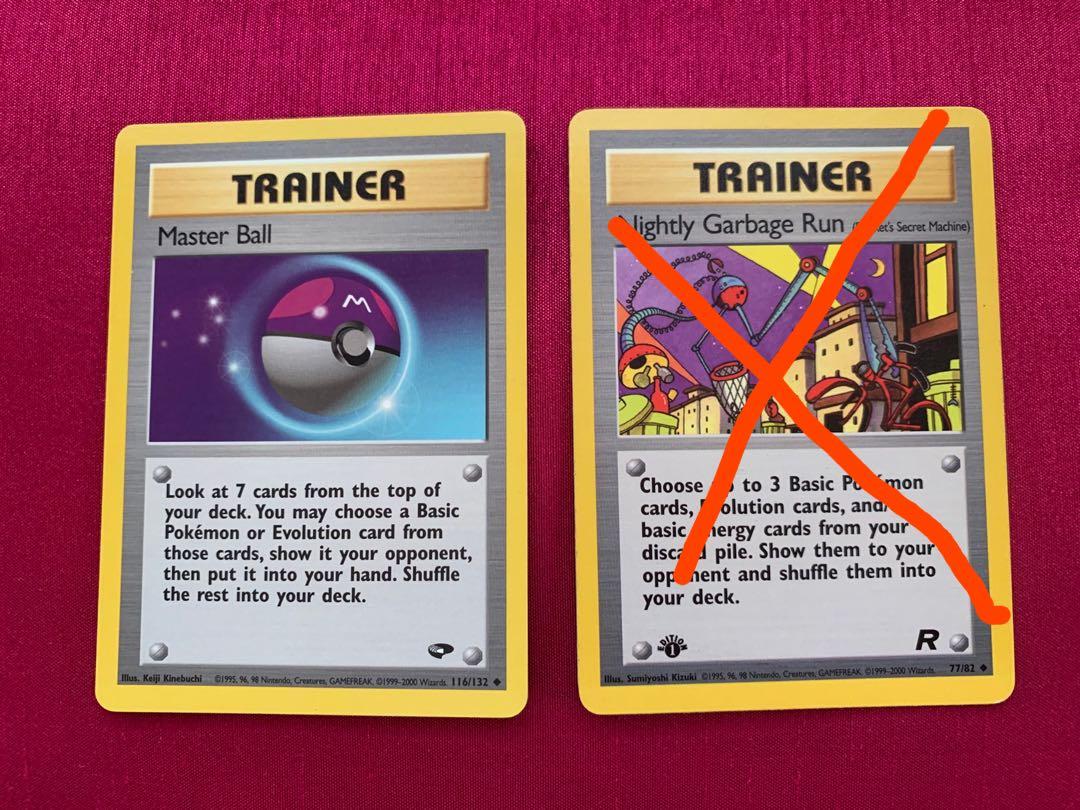 Pokemon TCG : Vintage Trainer Cards : 1st Edition Nightly Garbage Run ...