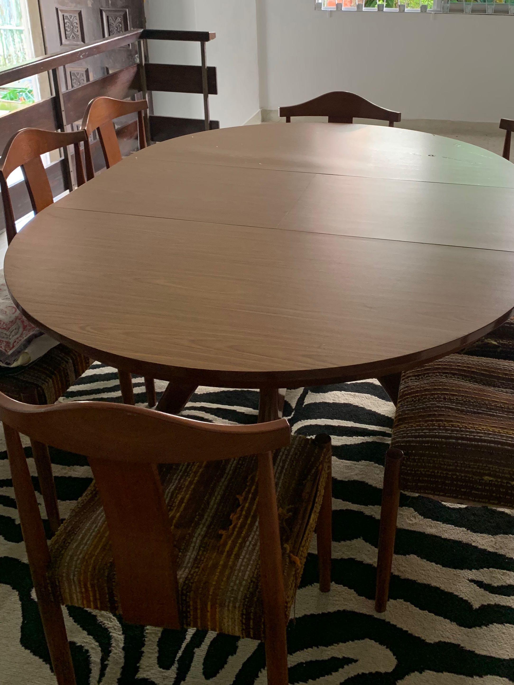 Preloved expandable dining set, Furniture & Home Living, Furniture ...