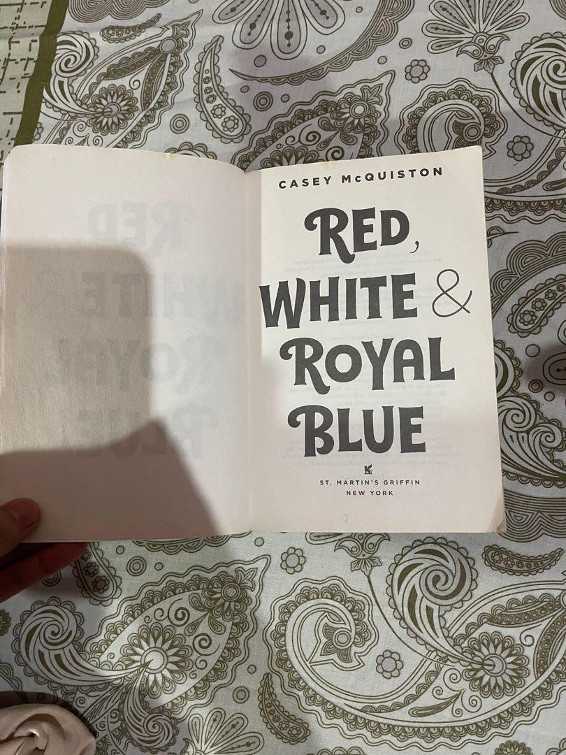 Red, White & Royal Blue (RWRB) Casey McQuiston, Hobbies & Toys, Books ...