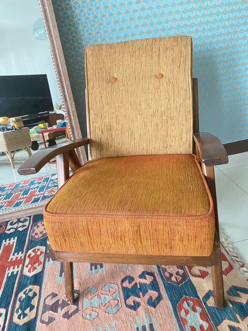 Custome Made Retro Vintage Armchair, Furniture & Home Living, Furniture ...