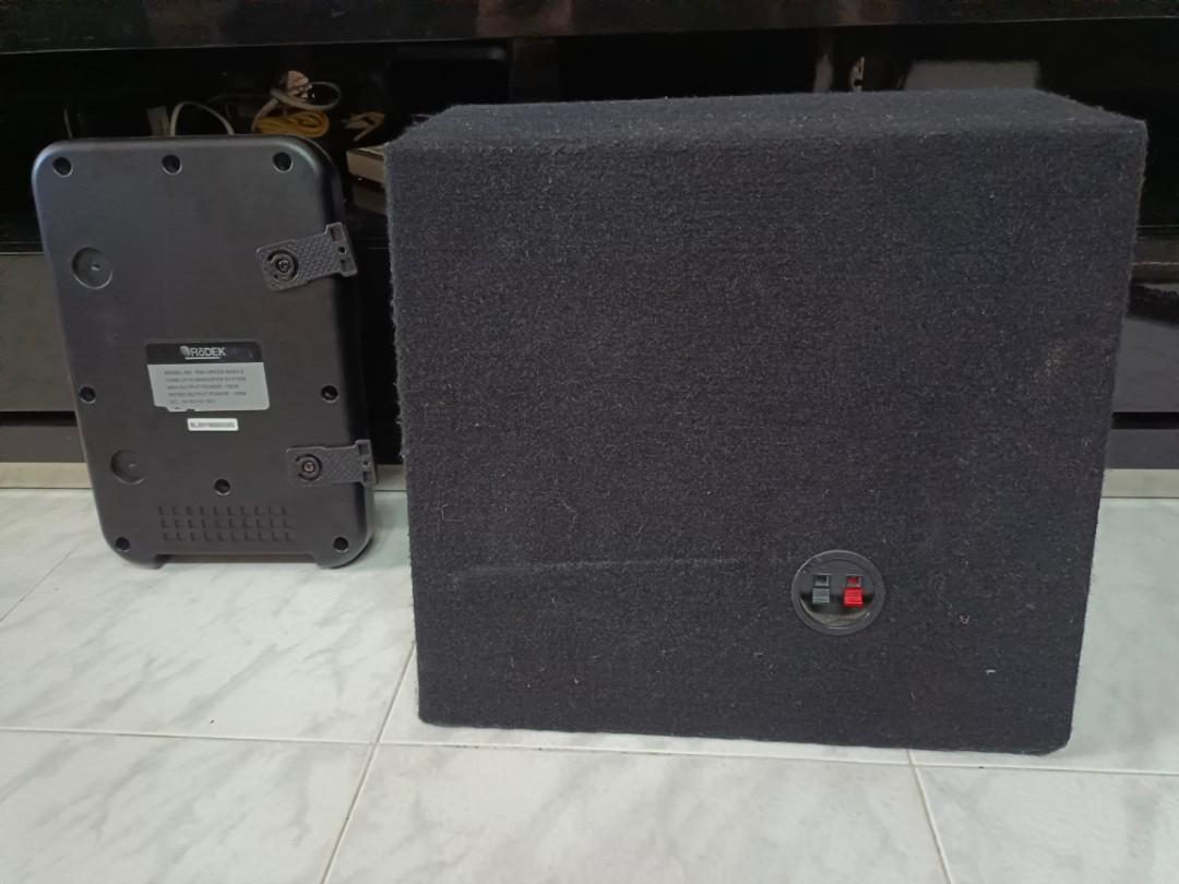 Car Rodek super compact active subwoofer and sound stream subwoofer ...
