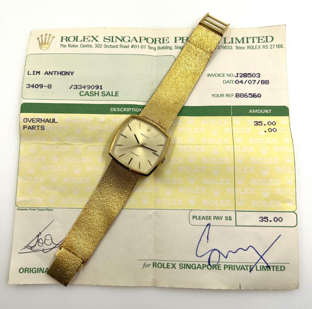 Rolex Vintage Precision Gold 3404, watch & RSC chit., Luxury, Watches ...