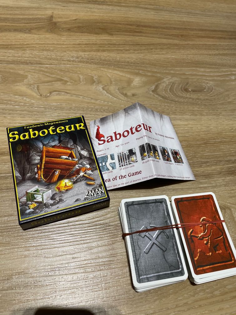 Saboteur Card Game, Hobbies & Toys, Toys & Games on Carousell
