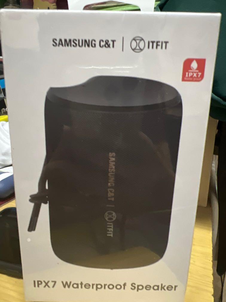 Samsung ITFIT SP02BK IPX7 防水藍牙喇叭 (黑色), 音響器材, Soundbar、揚聲器、藍牙喇叭、耳擴 ...