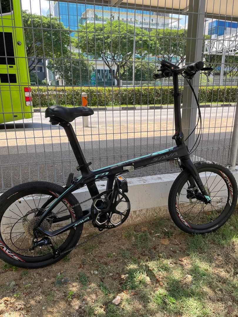SAVA Z1 9S Carbon Folding Bike - A month old (mint condition), Sports ...