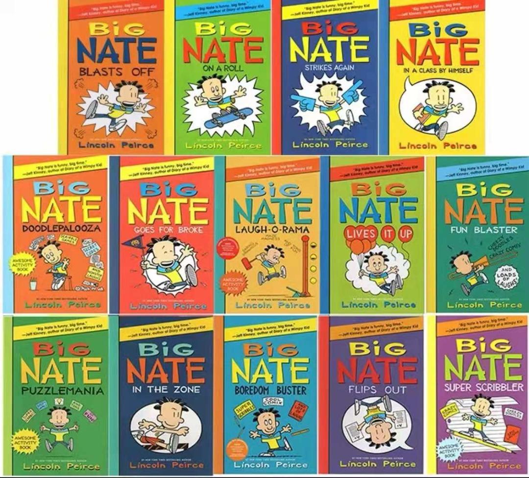 [SG STOCK]Big Nate Collection (14 Books), Hobbies & Toys, Books ...