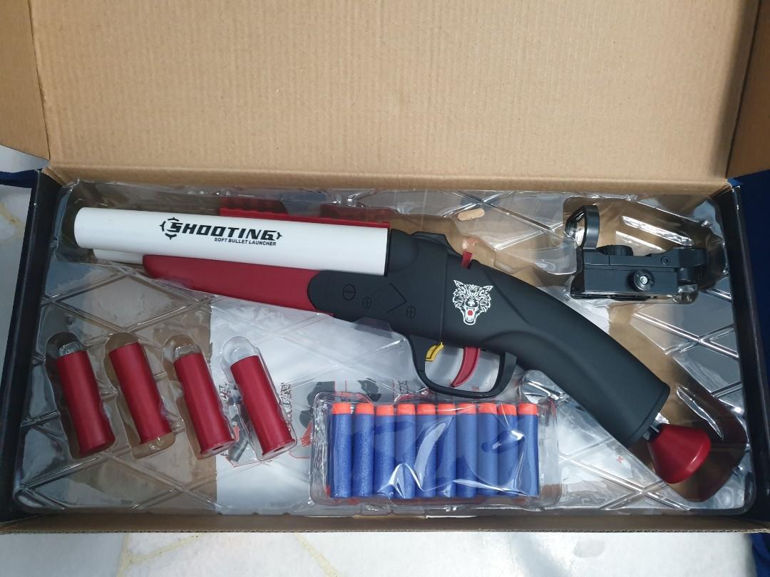Shell ejecting nerf toy gun, Hobbies & Toys, Toys & Games on Carousell