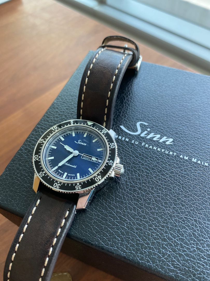 Sinn 104 with blue dial, Luxury, Watches on Carousell