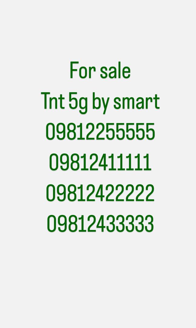 Special number smart and talk n text, Mobile Phones & Gadgets, Mobile ...