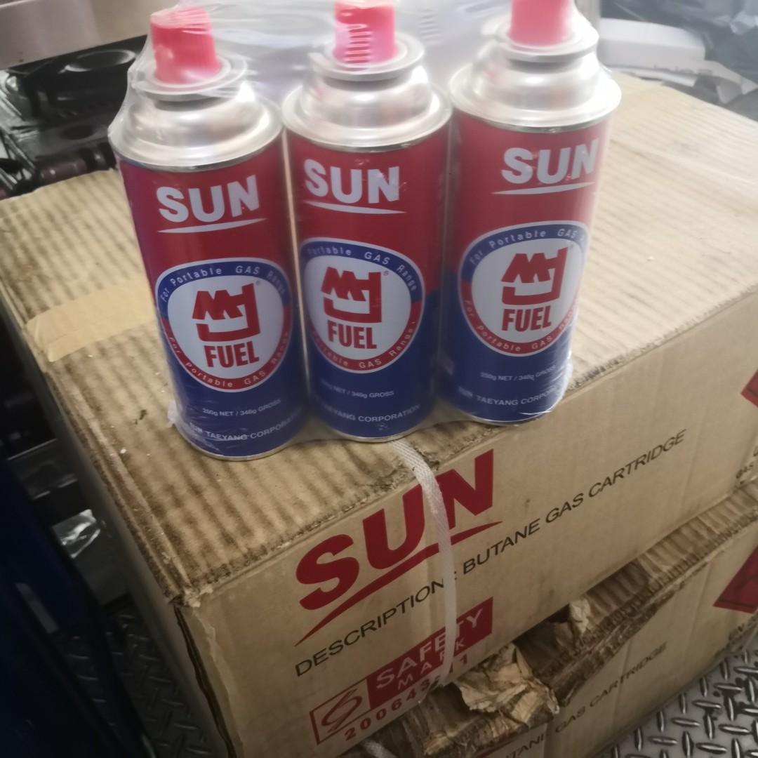 SUN butane gas cartridge canister can, Everything Else on Carousell