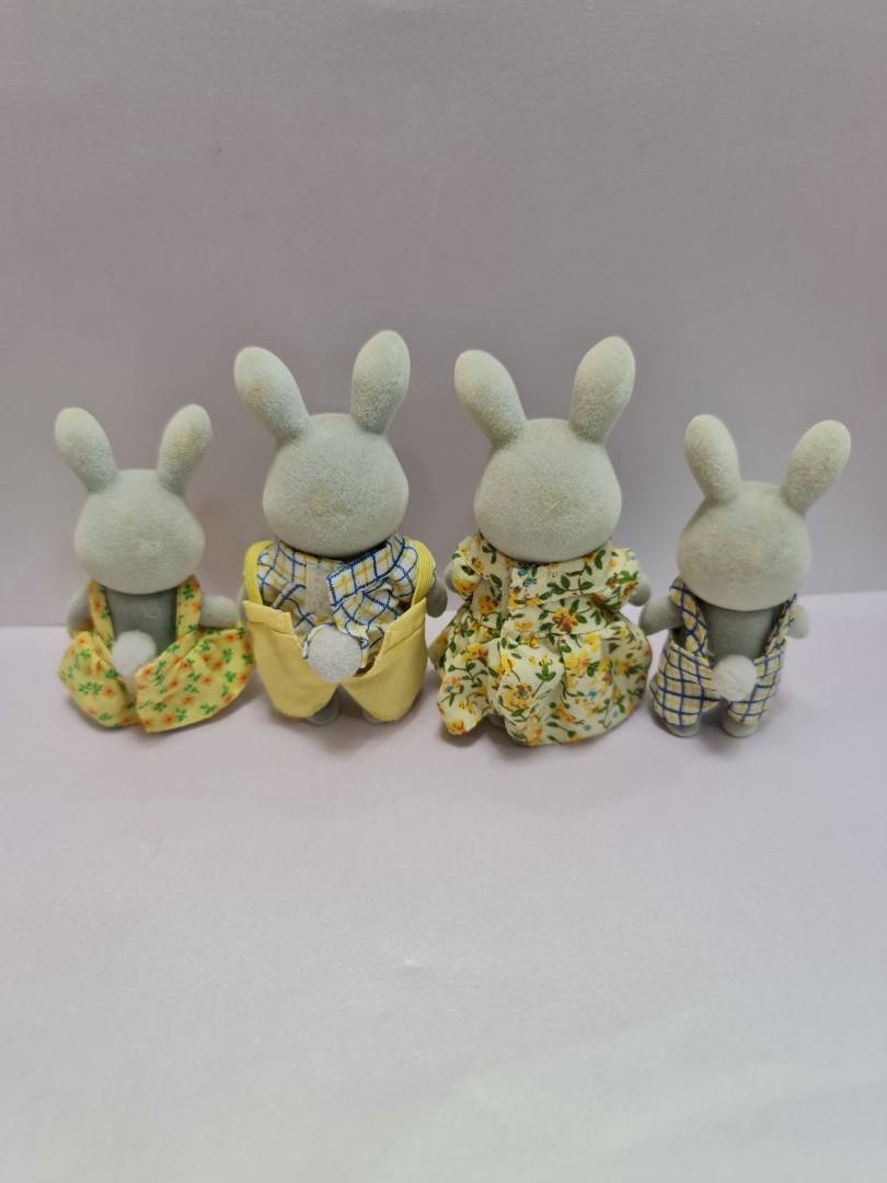 Sylvanian Families Grey Rabbit Family Figurines, Hobbies & Toys, Toys ...