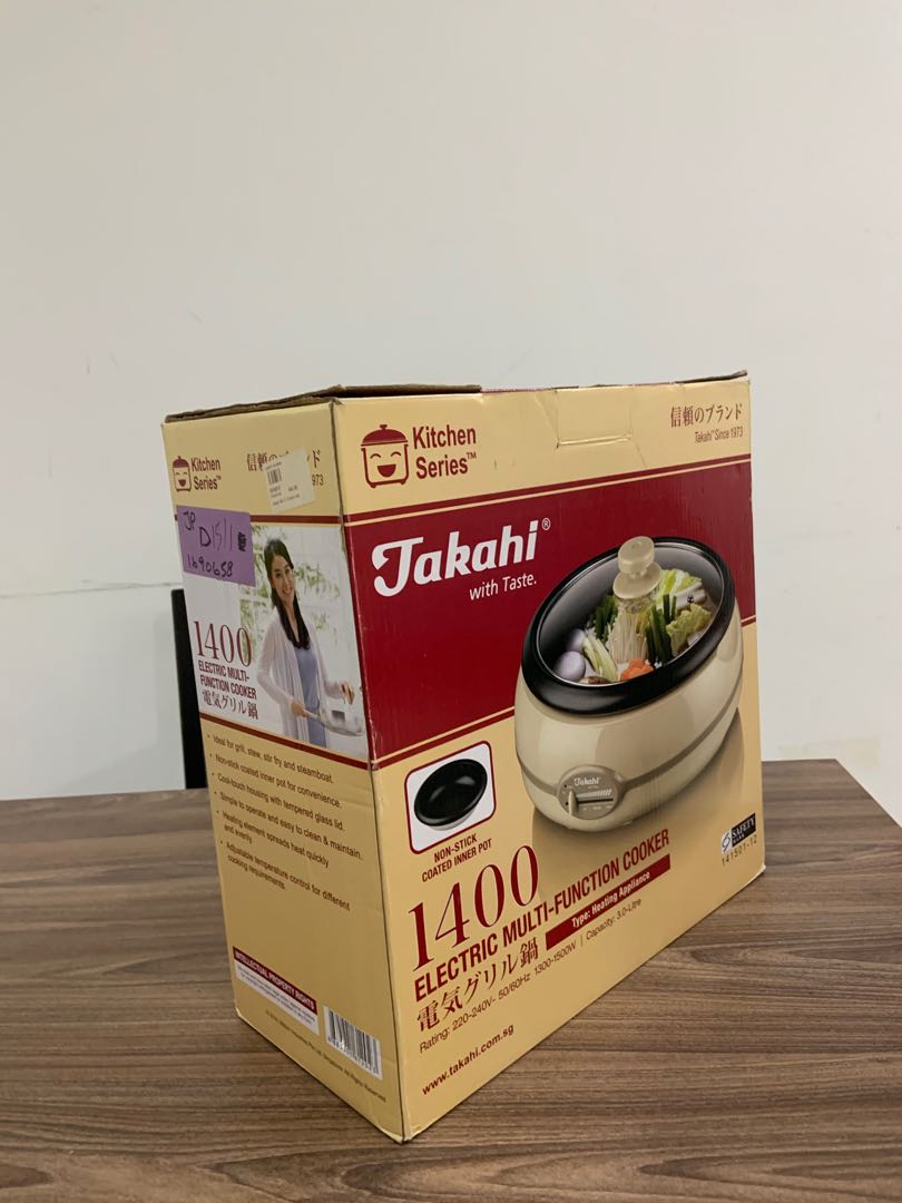 Takahi 3L Electric Multifunction Cooker, TV & Home Appliances, Kitchen ...