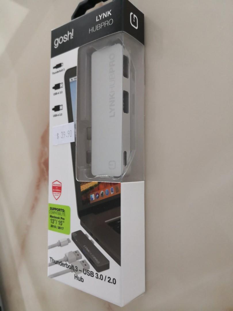Thunderbolt 3 USB 3.0/2.0 Hub - gosh! Lynk Hubpro, Computers & Tech ...