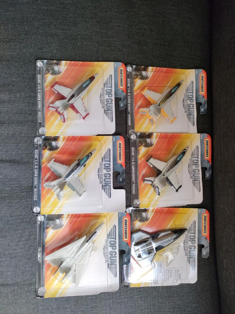 Top Gun Maverick matchbox toy plane set. F-18 Maverick, Rooster ...