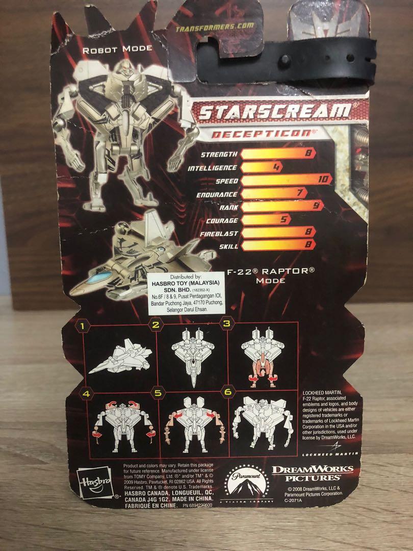 Transformers Starscream 3 inch still in box, Hobbies & Toys, Toys ...