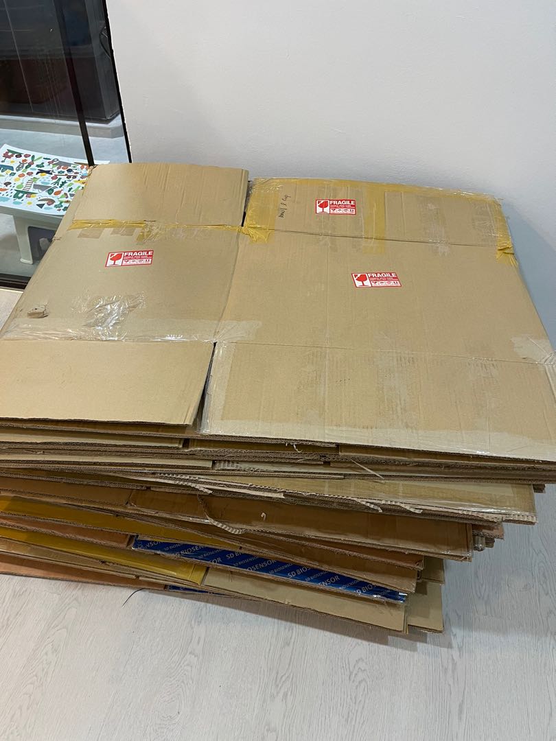 Used carton box, Furniture & Home Living, Home Improvement ...