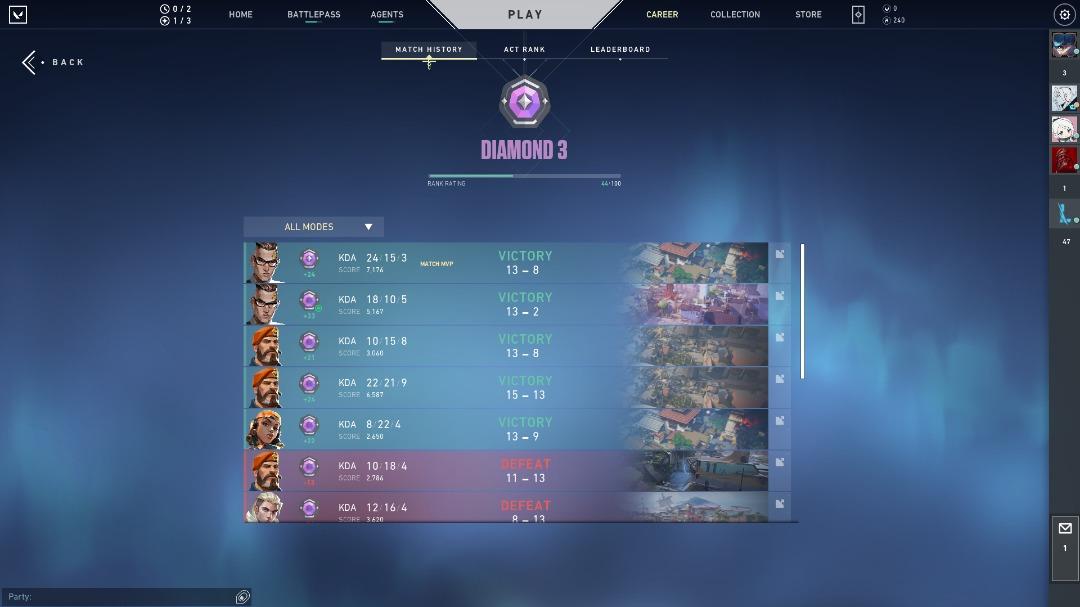 Valorant diamond 3 account, Video Gaming, Video Games, Others on Carousell